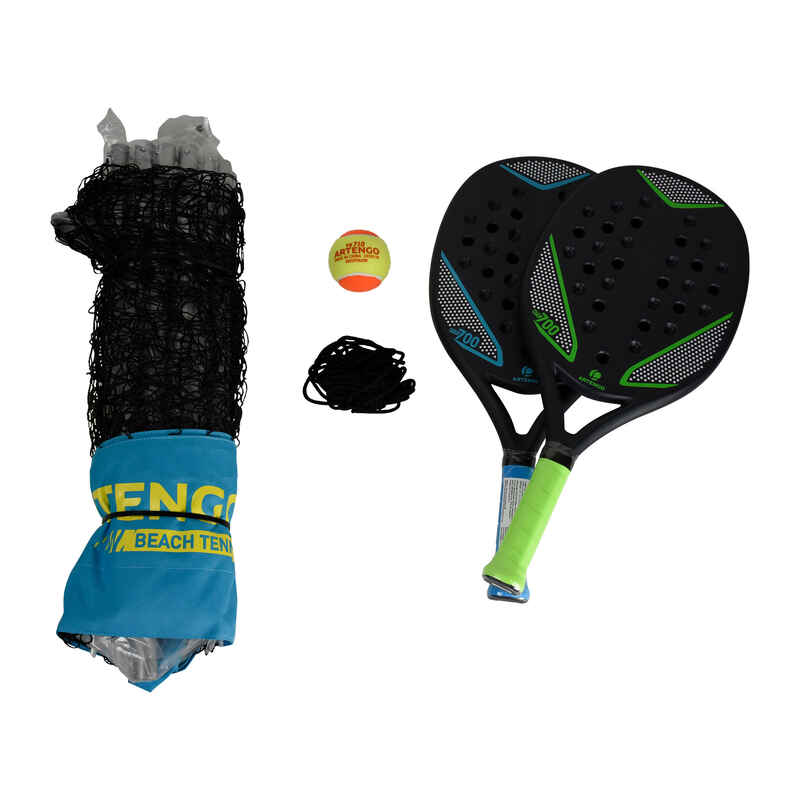Beach Tennis Rackets and Net Set - Decathlon