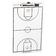 Tablette d'entraîneur de basketball Tarmak avec feutre effaçable ...