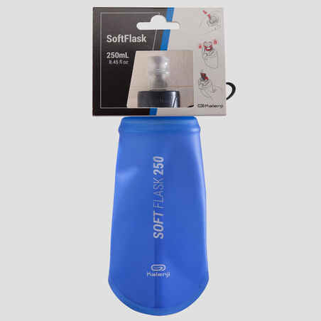 FLEXIBLE RUNNING FLASK 250ML - BLUE - Decathlon