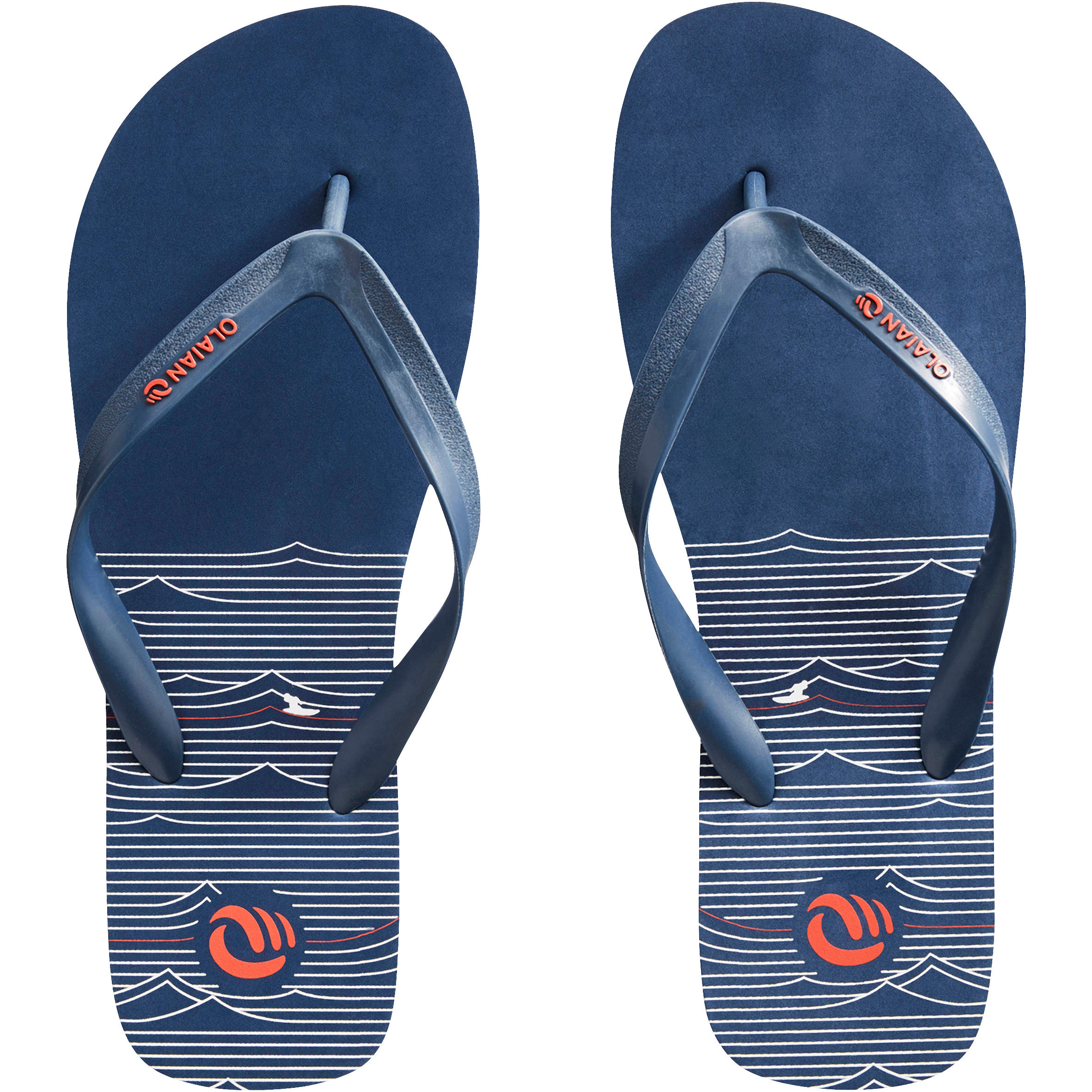TO 150 M Surfing Red Men's Flip-Flops - Decathlon