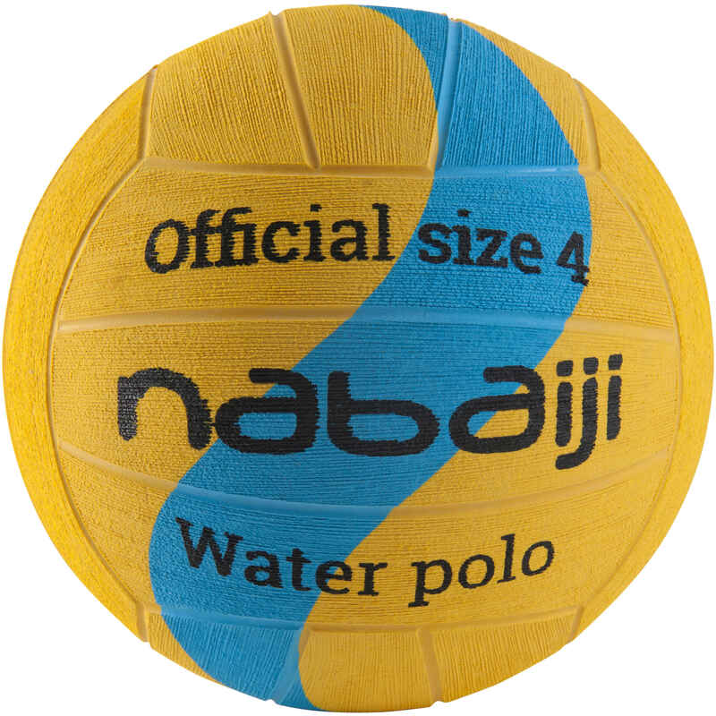WATER POLO BALL SIZE 4 YELLOW BLUE - Decathlon