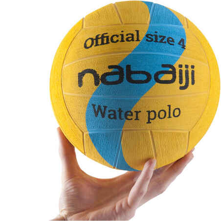 WATER POLO BALL SIZE 4 YELLOW BLUE - Decathlon