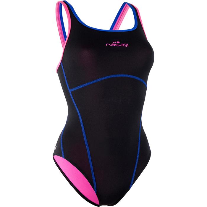 Maillot De Bain De Natation Une Pièce Femme Kamiye Marine Vert Nabaiji