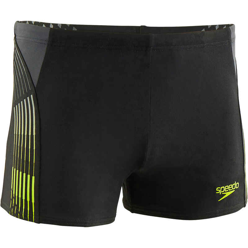Swimwear - Men’s Swimming Trunks PUNCH - Black Yellow - Decathlon