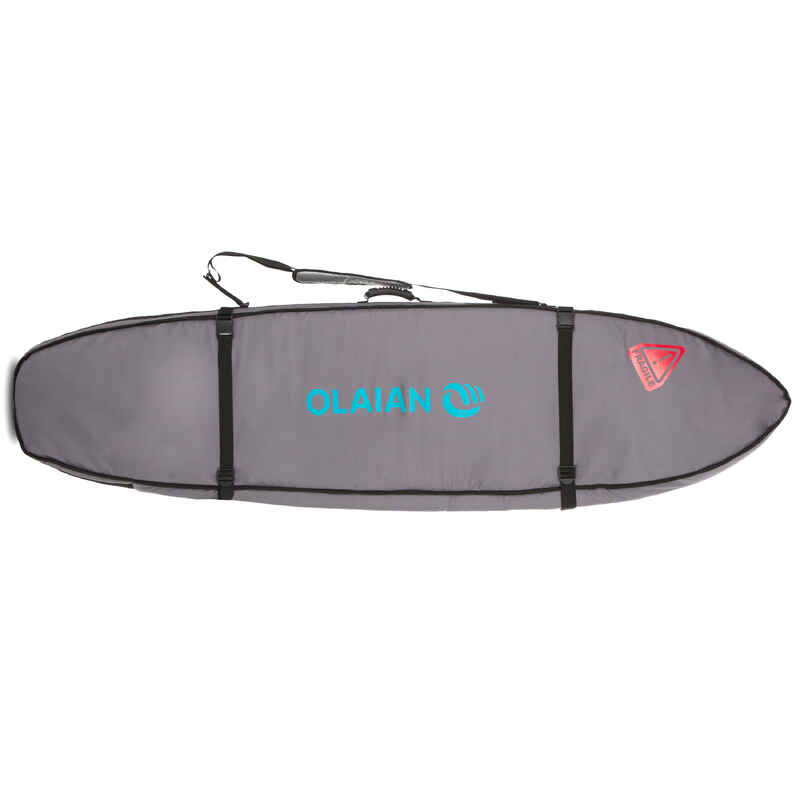 Boardbag Surfboard 900 für 2 Surfboards 7' grau/schwarz - Decathlon