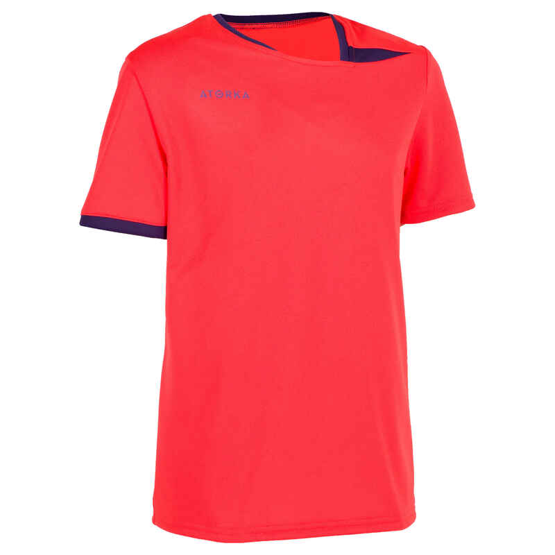 H100 Kids' Handball Shirt - Pink/Purple - Decathlon