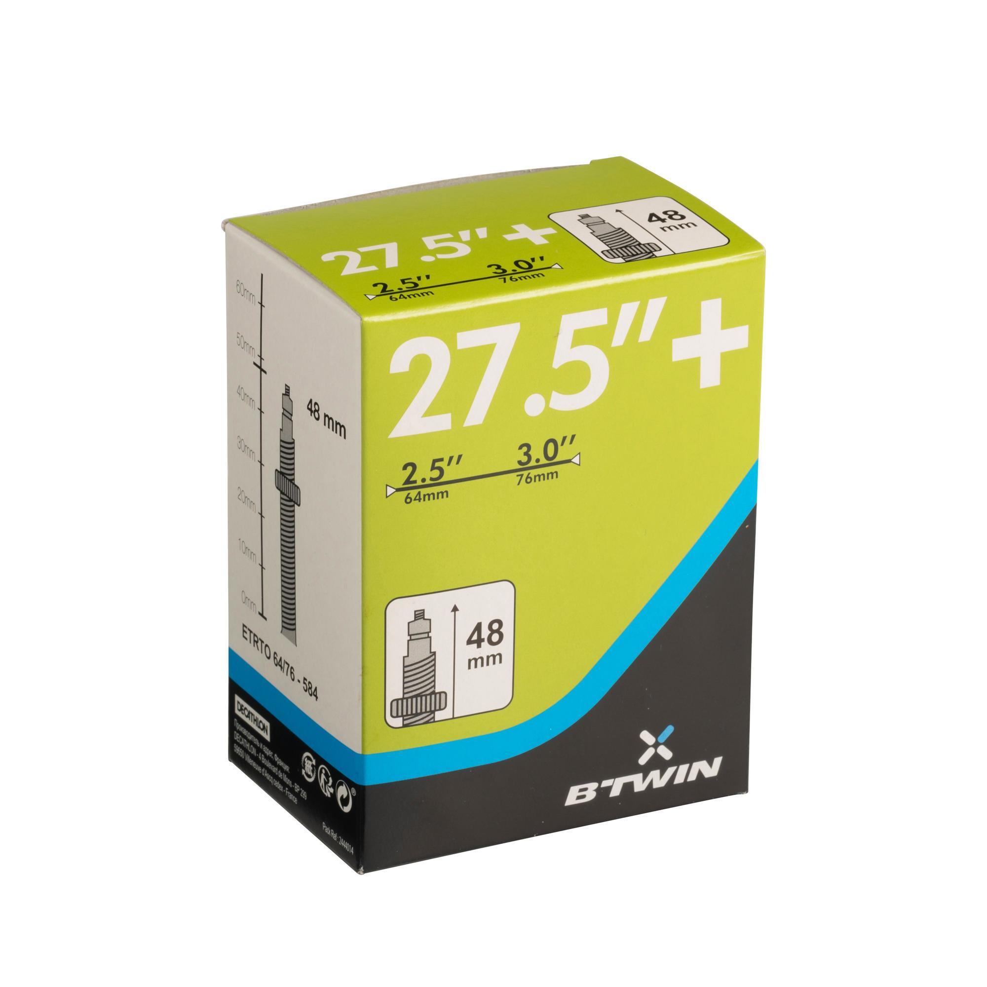 B'twin CHAMBRE A AIR 27,5x2,50/3,00 VALVE PRESTA 48MM | Decathlon