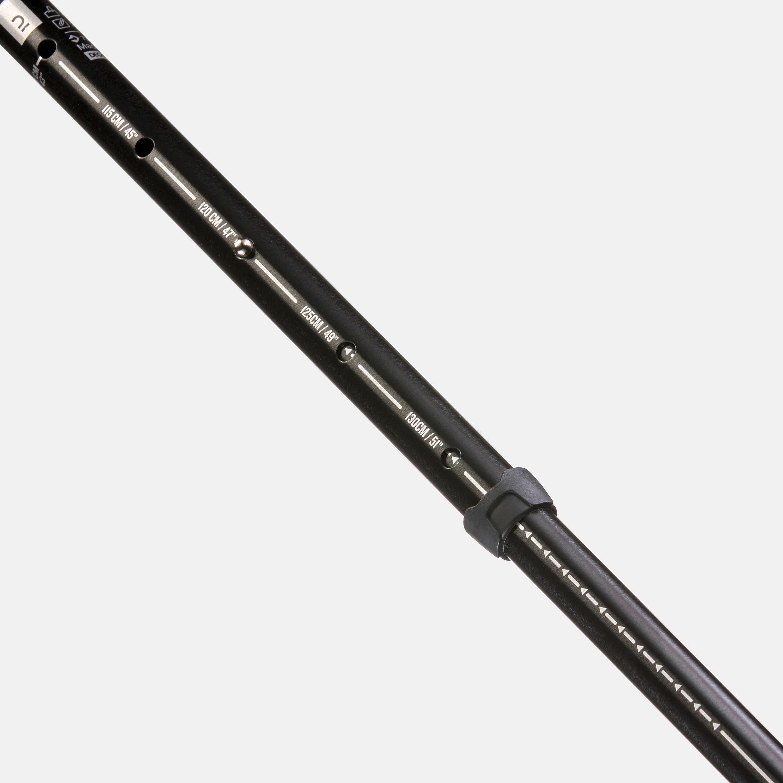 Trekking Quick-Adjustment Hiking Pole Forclaz A200 - Black