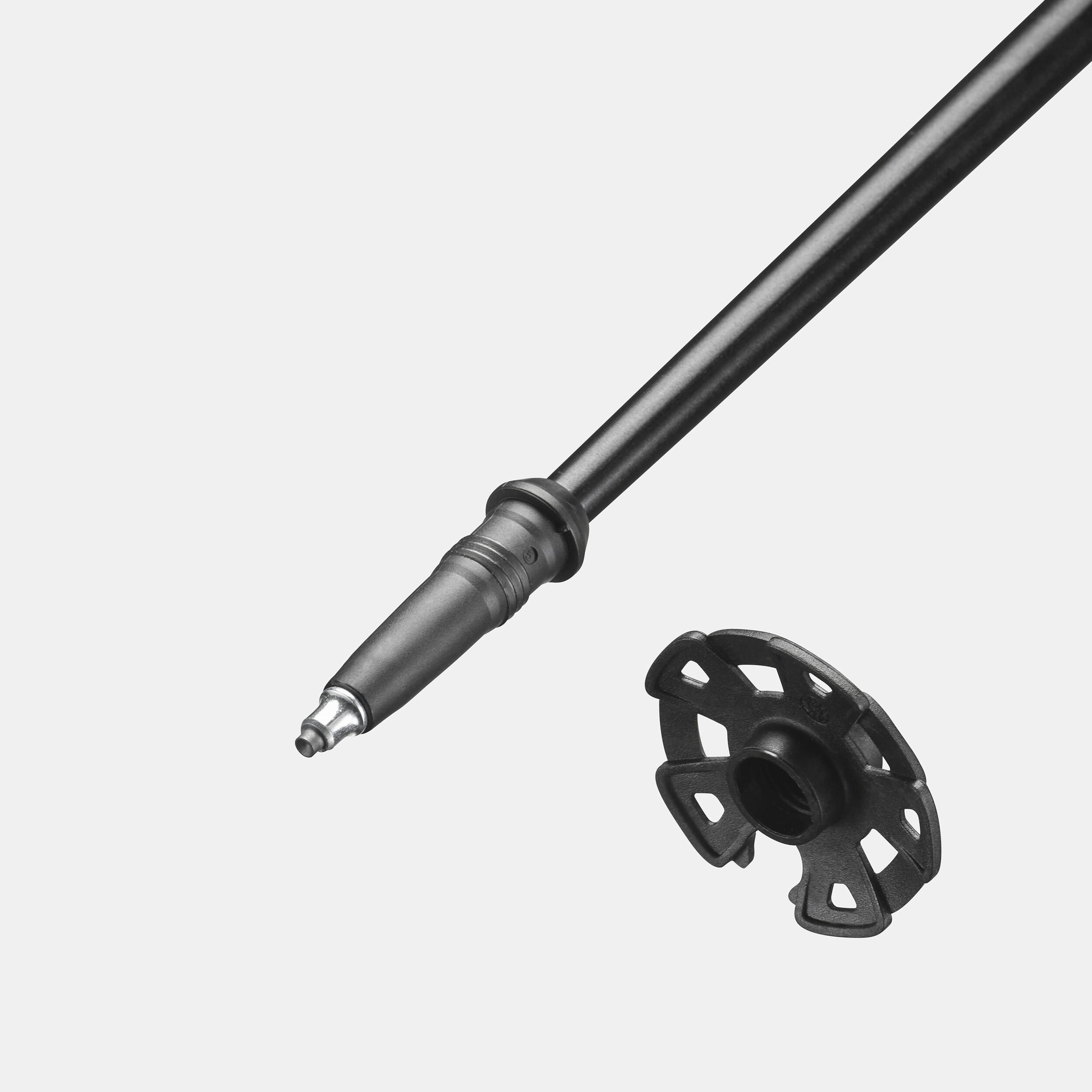 Comfort Hiking Adjustable Pole - MT 100 Black - Black, Black, Carbon ...