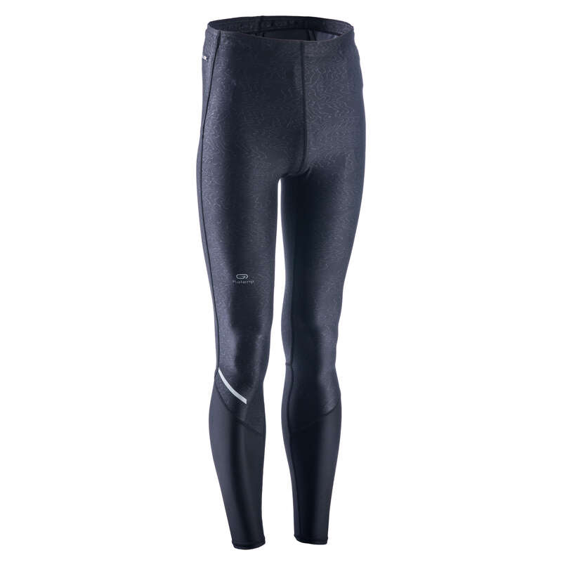 CalÇas Justas De Corrida Homem Run Dry Estampado Kalenji À Venda Na