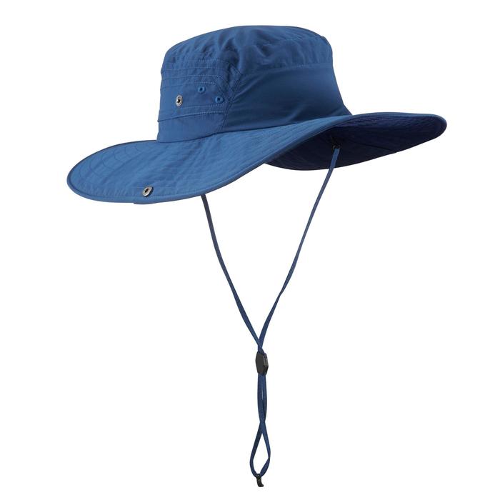 Sombrero de trekking en montaña TREK 500 Anti-UV azul Forclaz | Decathlon