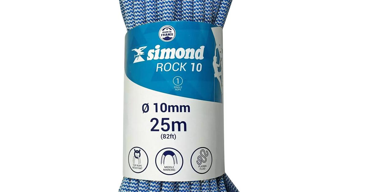 SIMOND ROCK INDOOR CLIMBING ROPE - BLUE 10 MM X 25 M