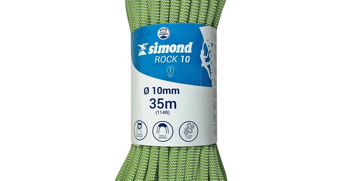 SIMOND ROCK INDOOR CLIMBING ROPE - GREEN 10 MM X 35 M