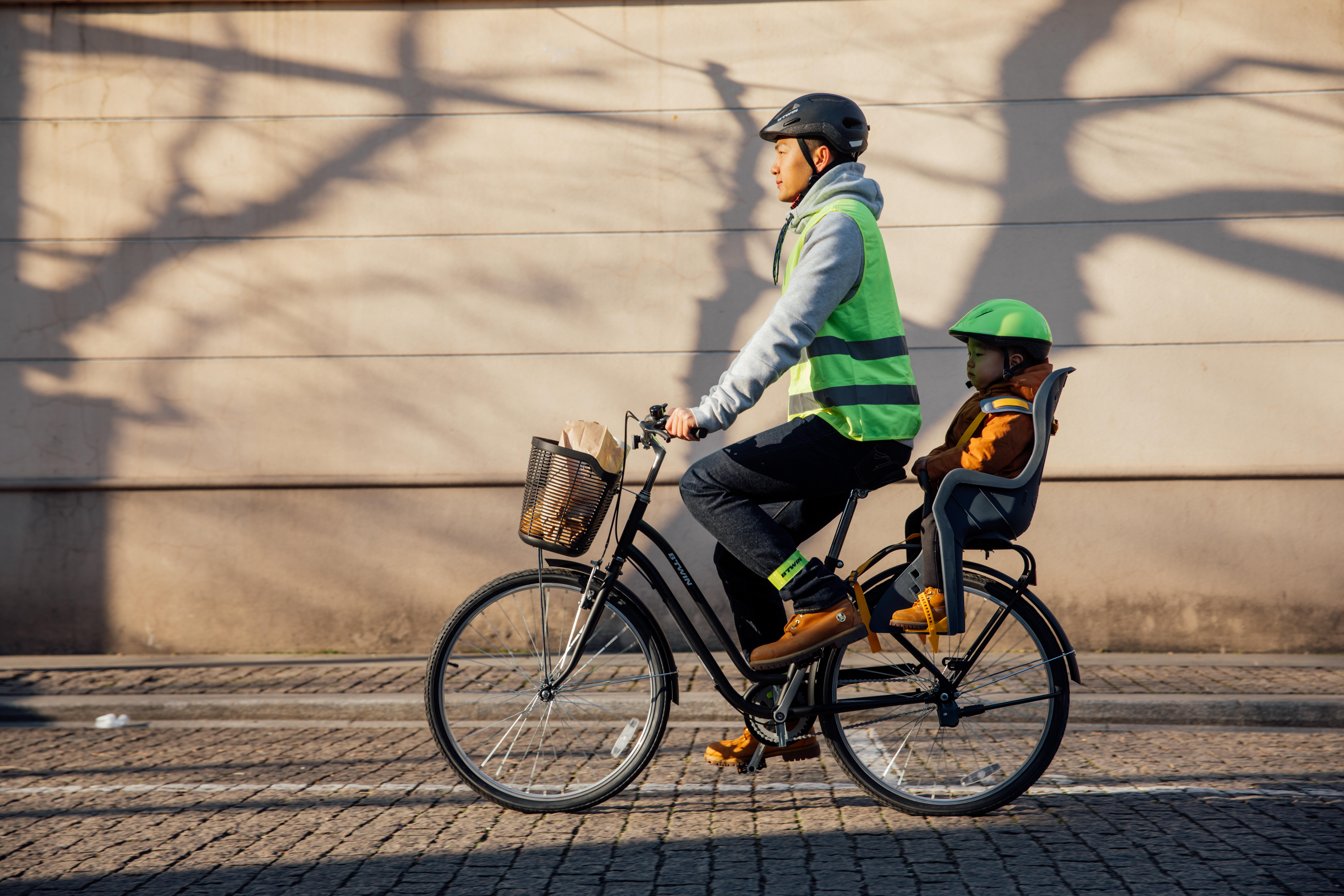 City Bike Elops 100 Low Frame 26in Single Speed - Black