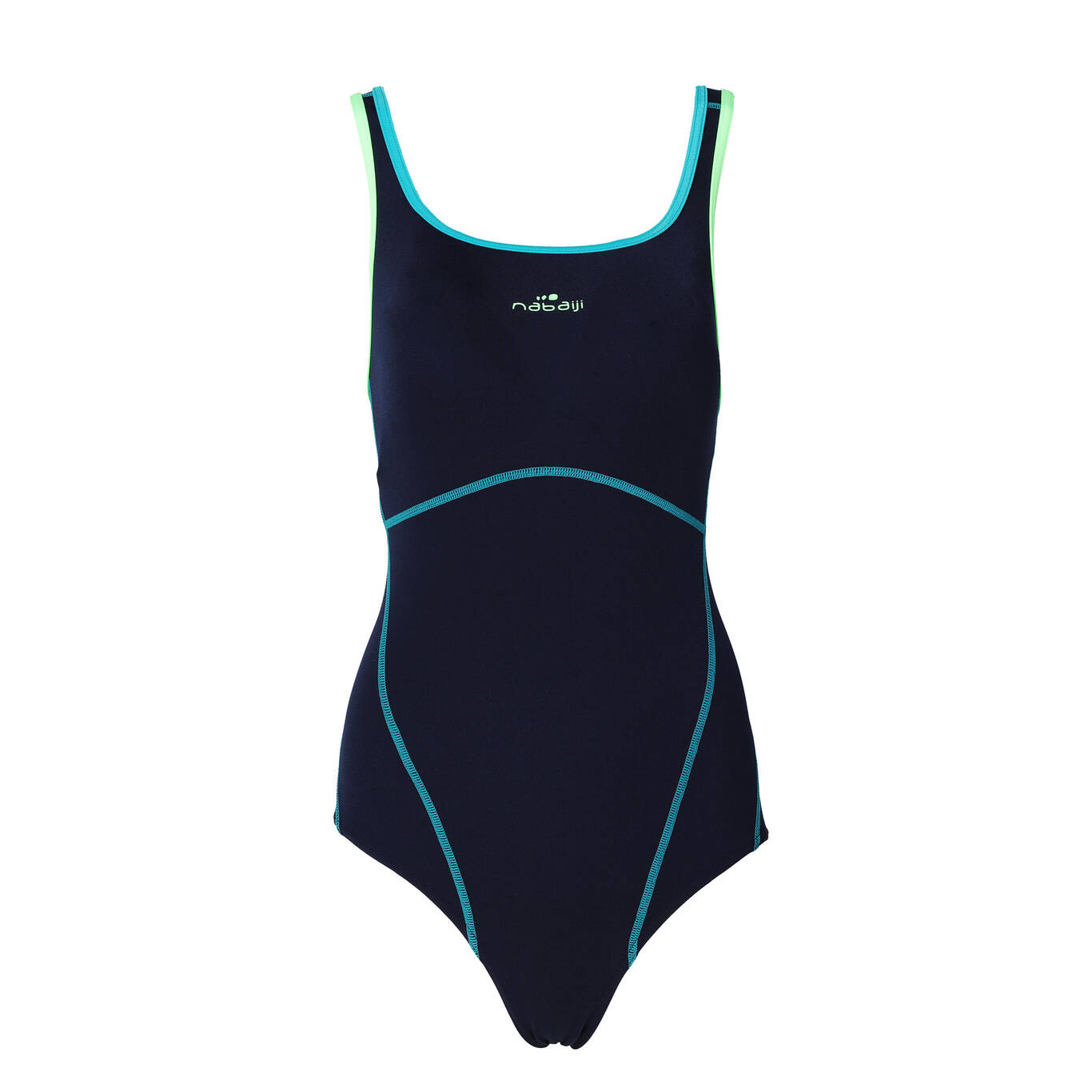 Kamiye Chlorine Resistant One Piece Womens Swimsuit Pink Decathlon