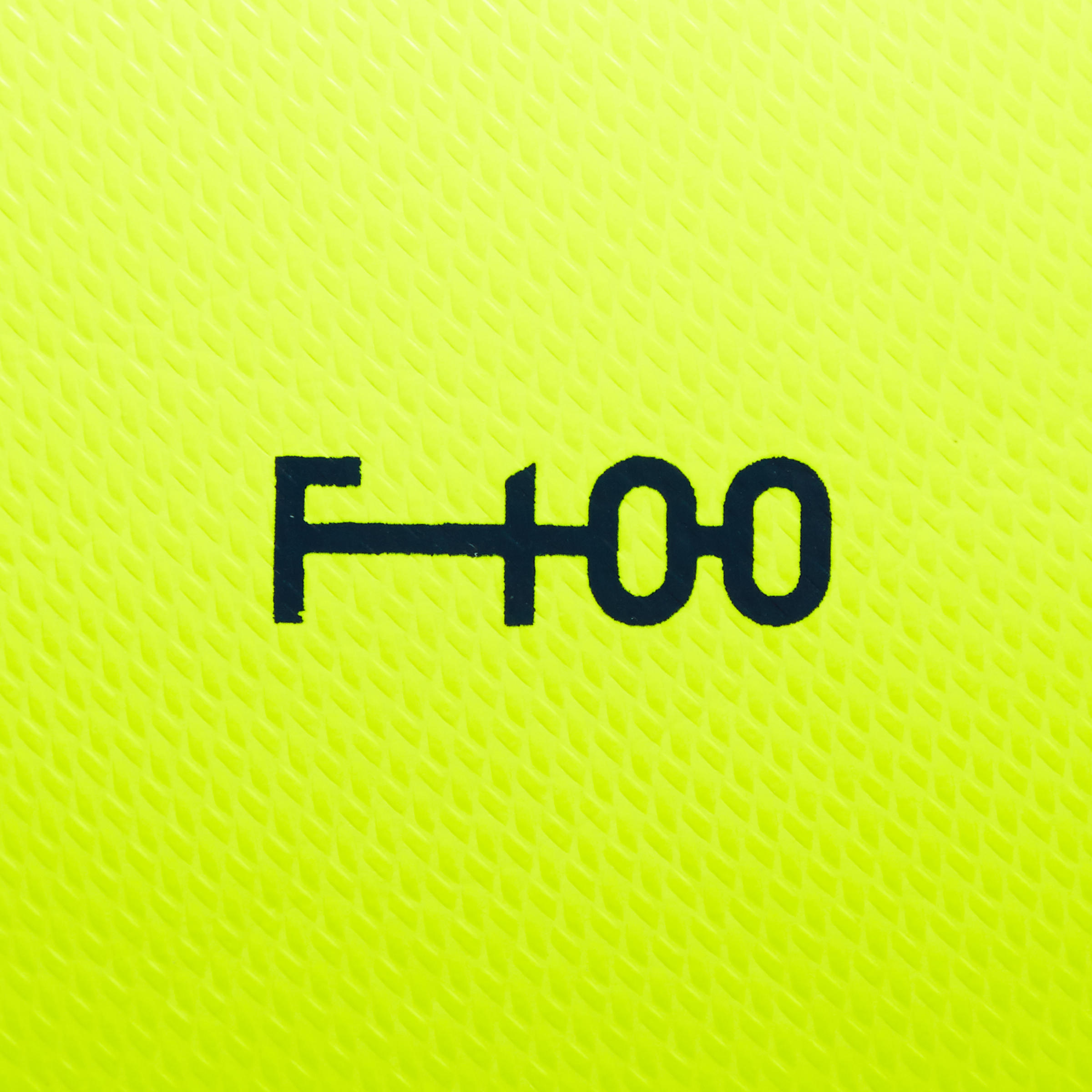 F100 Size 5 Hybrid Football Ball - Yellow/Blue - Decathlon