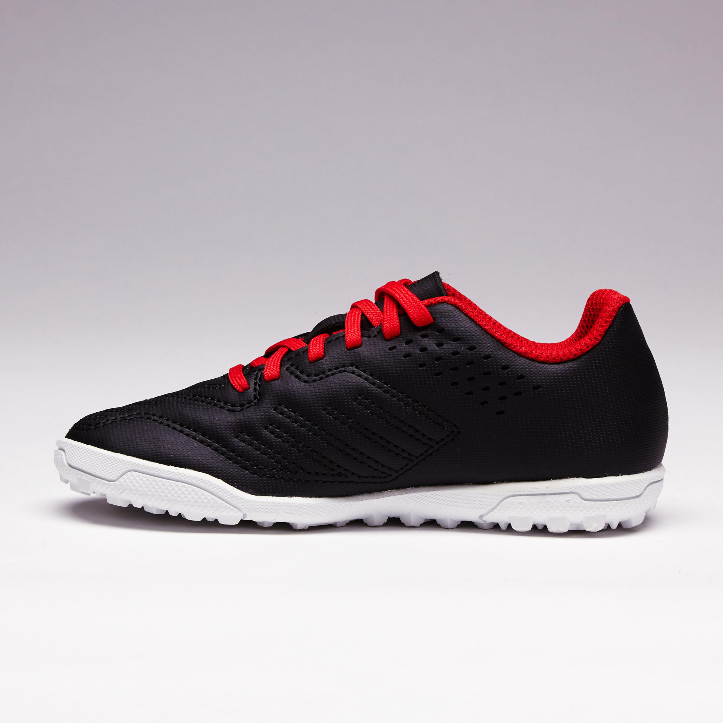 Agility 100 HG Baby Hard Ground Football Boots - Black/White/Red ...