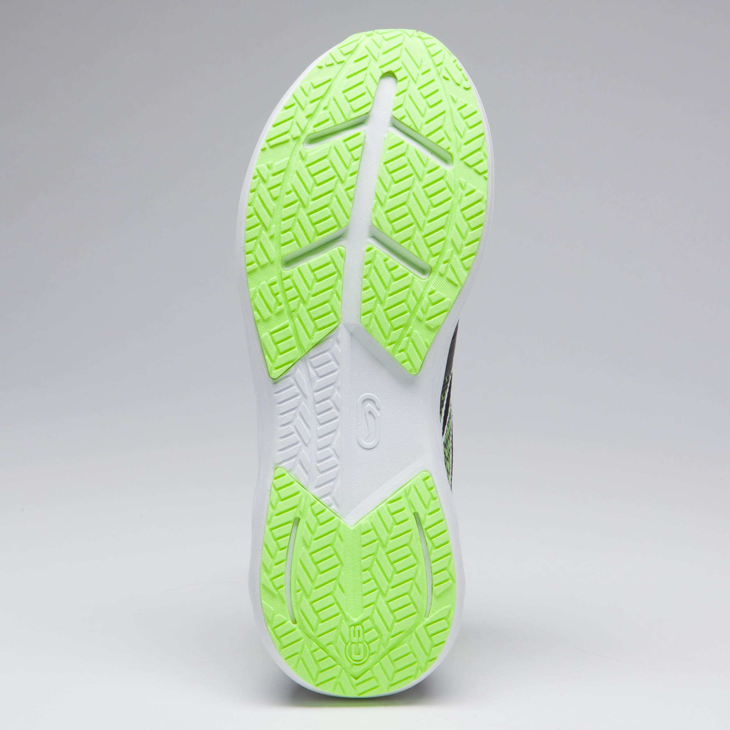 KIDS' RUNNING SHOES AT500 KIPRUN FAST - BLACK/YELLOW