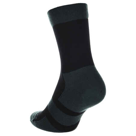 RS 160 High Sports Socks 6-Pack - Khaki/Black - Décathlon