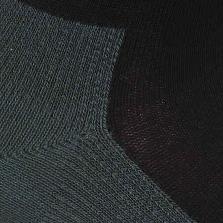 RS 160 High Sports Socks 6-Pack - Khaki/Black - Décathlon