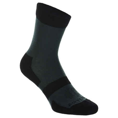 RS 160 High Sports Socks 6-Pack - Khaki/Black - Décathlon