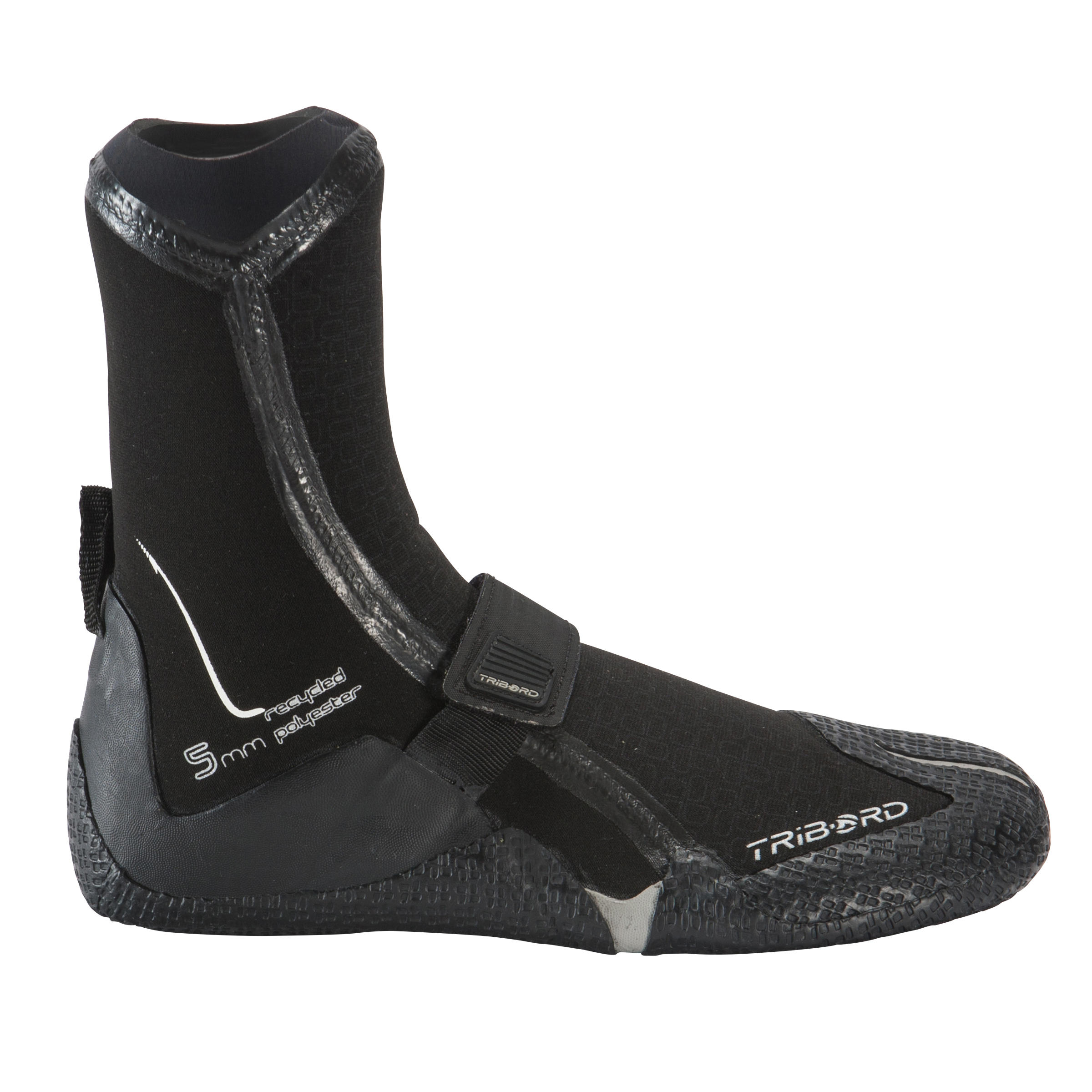 900 Surf Boots 5 mm Neoprene - Black - Decathlon