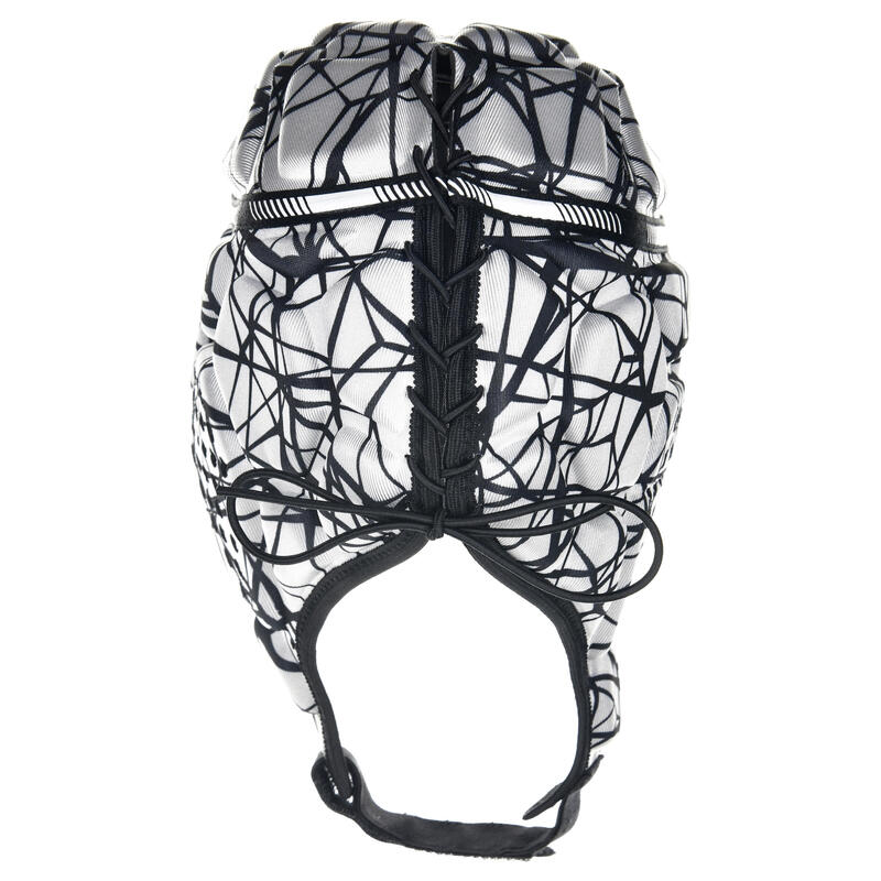 500 Kids' Rugby Scrum Cap - Black/Grey OFFLOAD - Decathlon