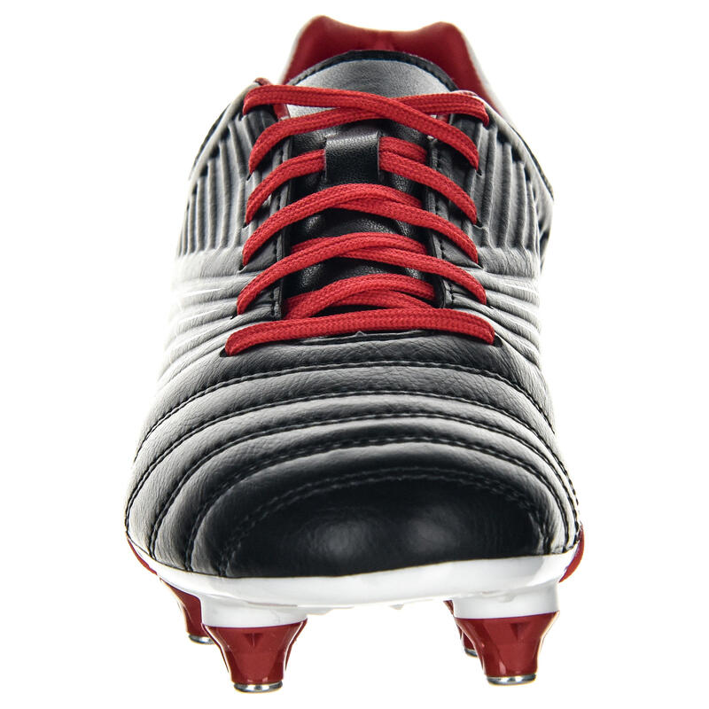 Kids' Screw-In 6-Stud Rugby Boots Agility R500 SG - Red OFFLOAD - Decathlon