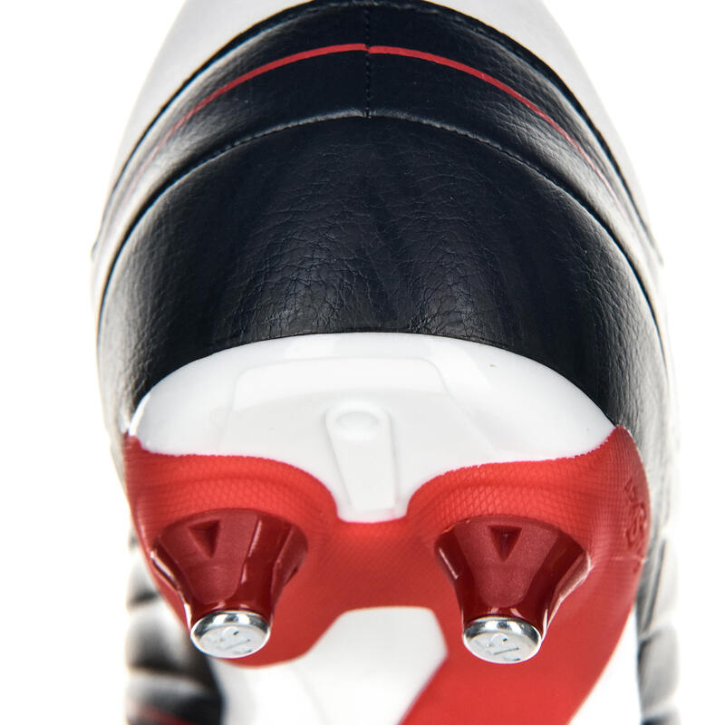 Kids' Screw-In 6-Stud Rugby Boots Agility R500 SG - Red OFFLOAD - Decathlon