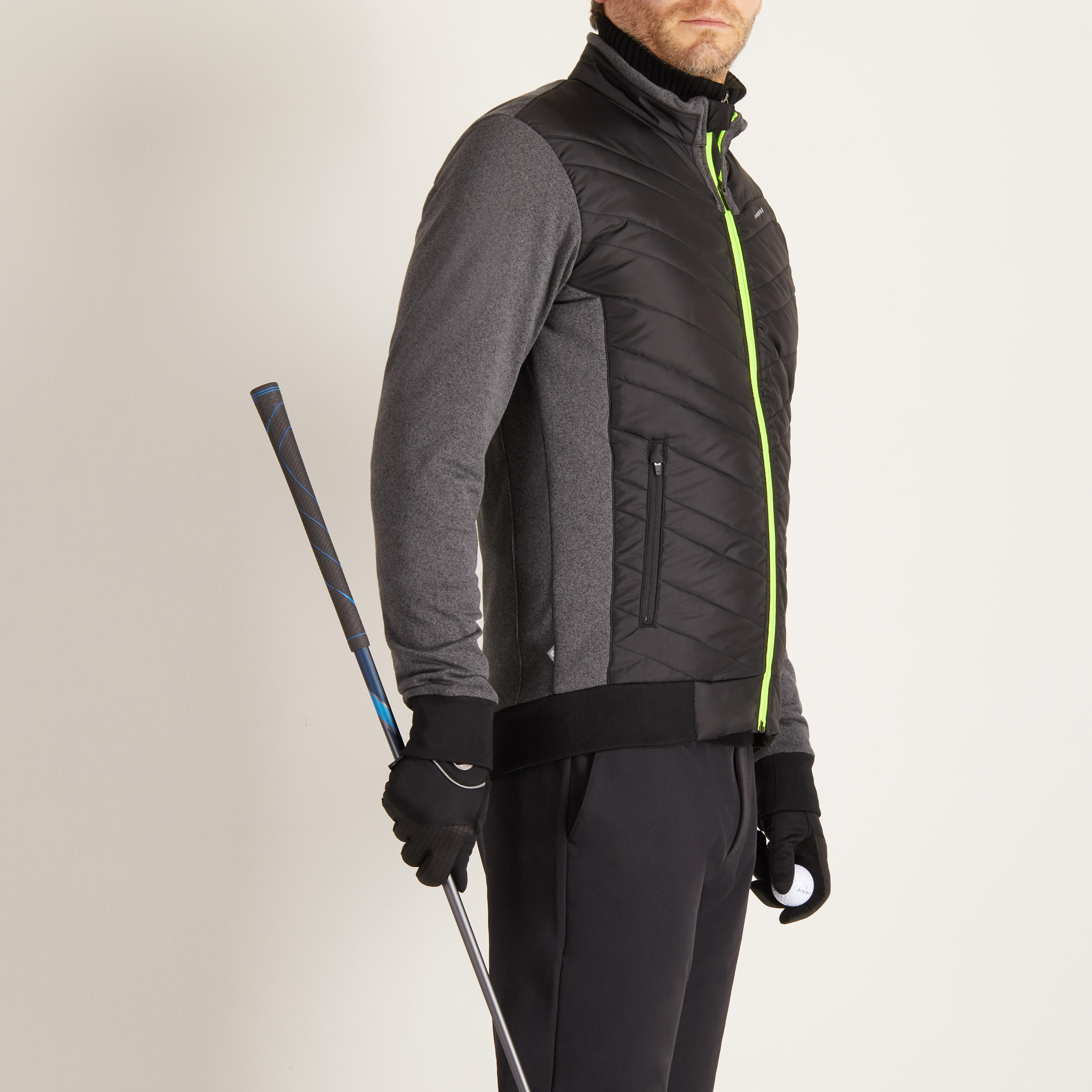 MEN'S BLACK COLD-WEATHER GOLF DOWN JACKET - Decathlon