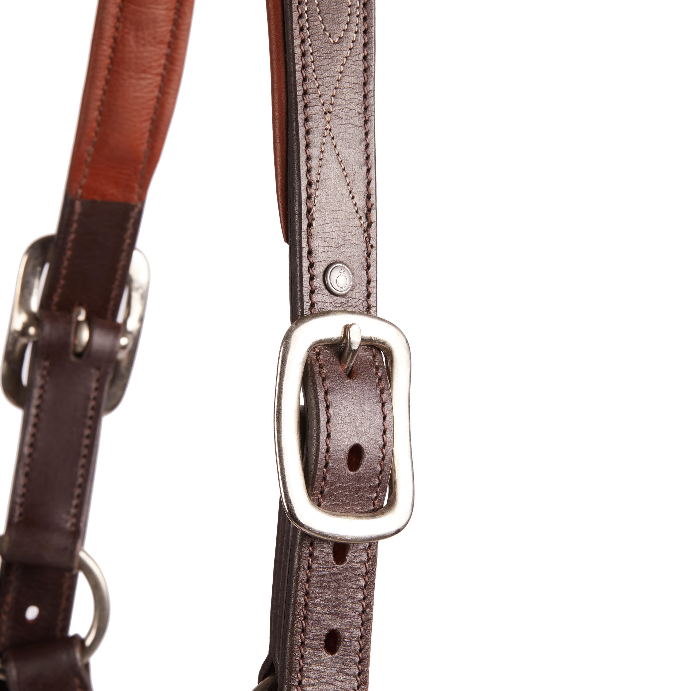 Cabestro equitación fouganza 900 caballo y poni marrón de cuero ...