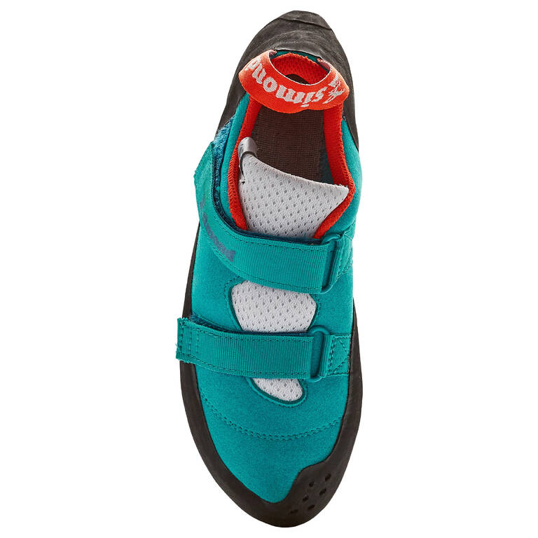 Comfortable rock climbing shoes, turquoise - Decathlon