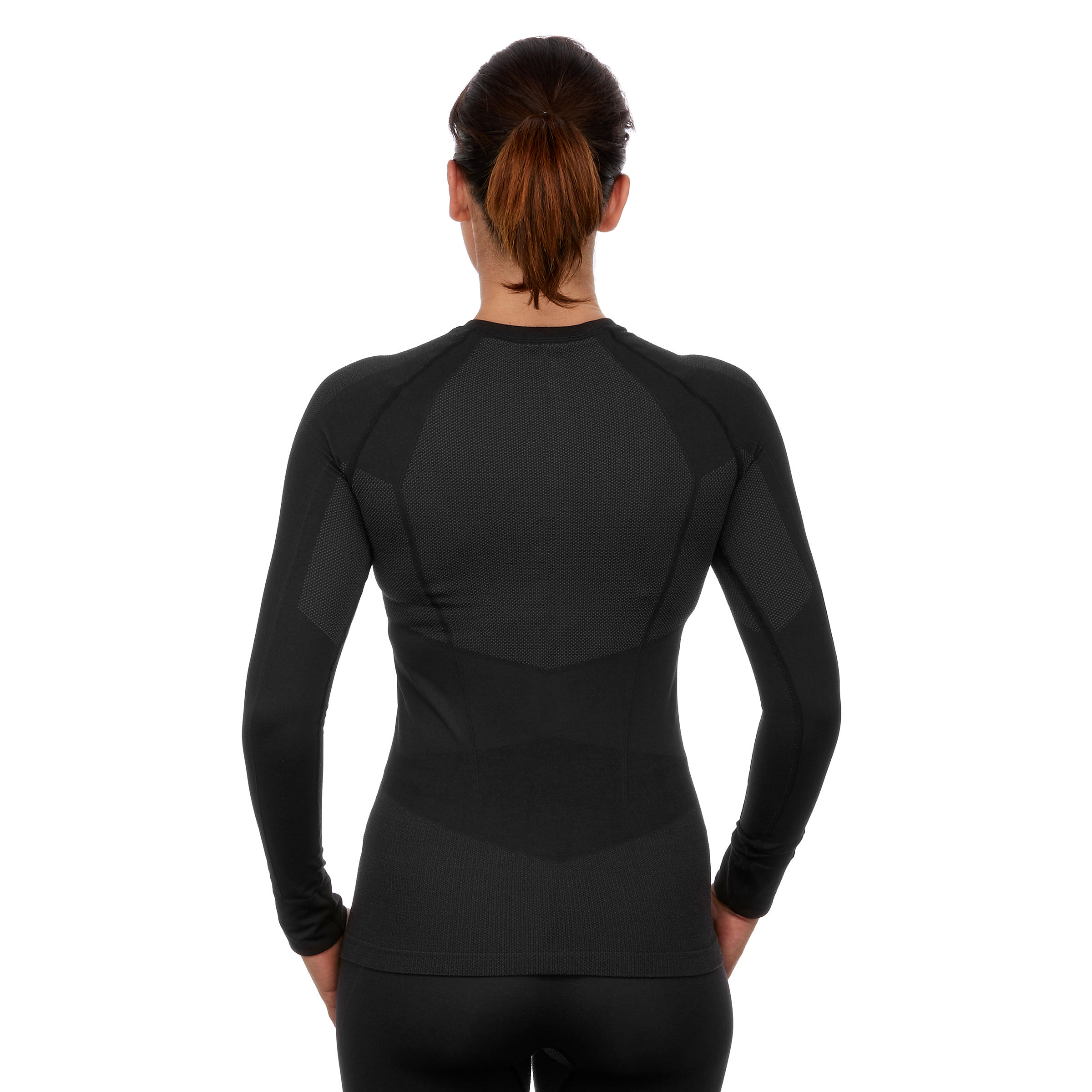 Women's Skiing Base Layer top 900 - black - Decathlon