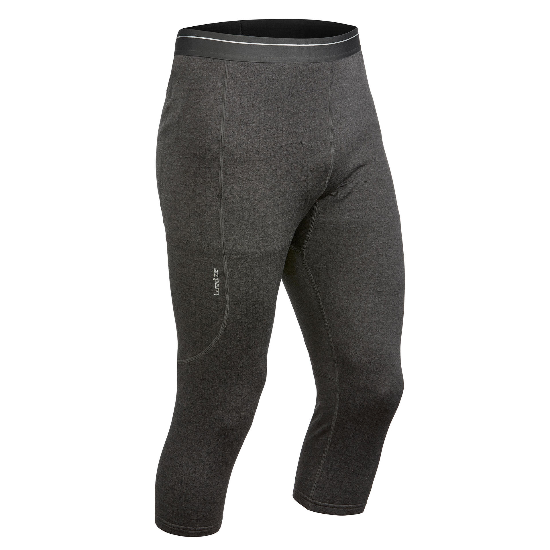 Men's base layer ski bottoms 500 - Grey