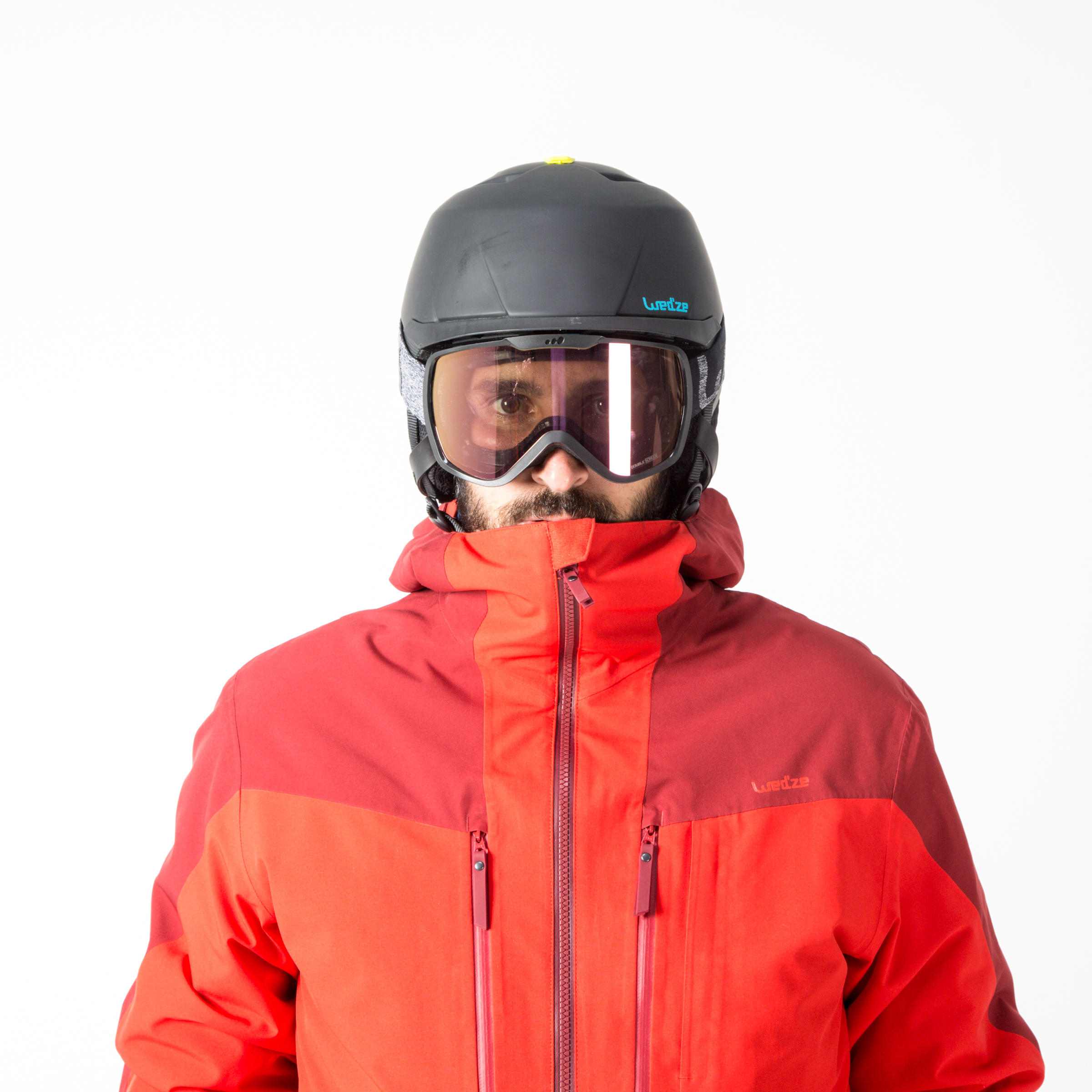 Men’s Freeride SKI JACKET FR500 - Burgundy - Decathlon