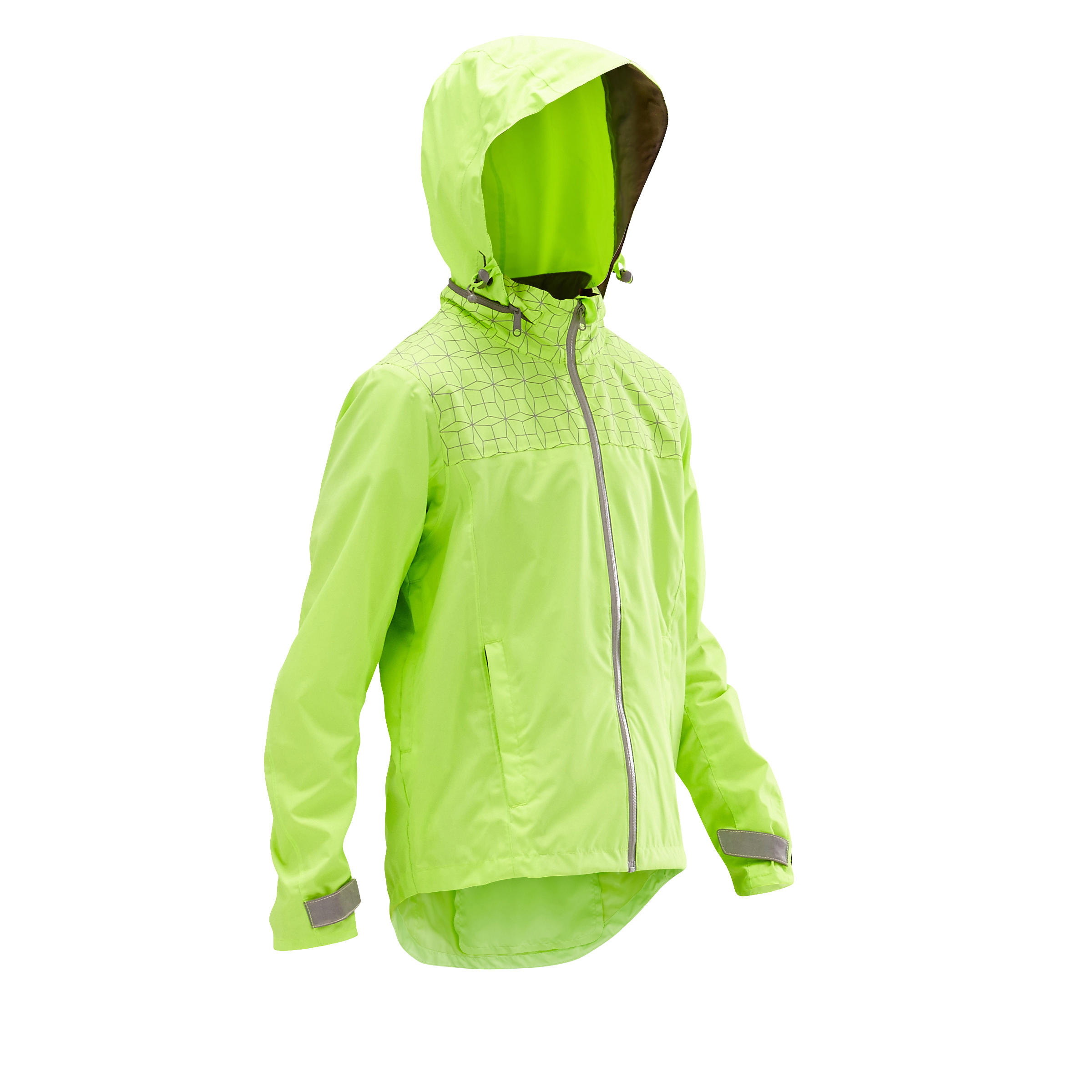 500 Kids' City Cycling Jacket - Yellow - Decathlon