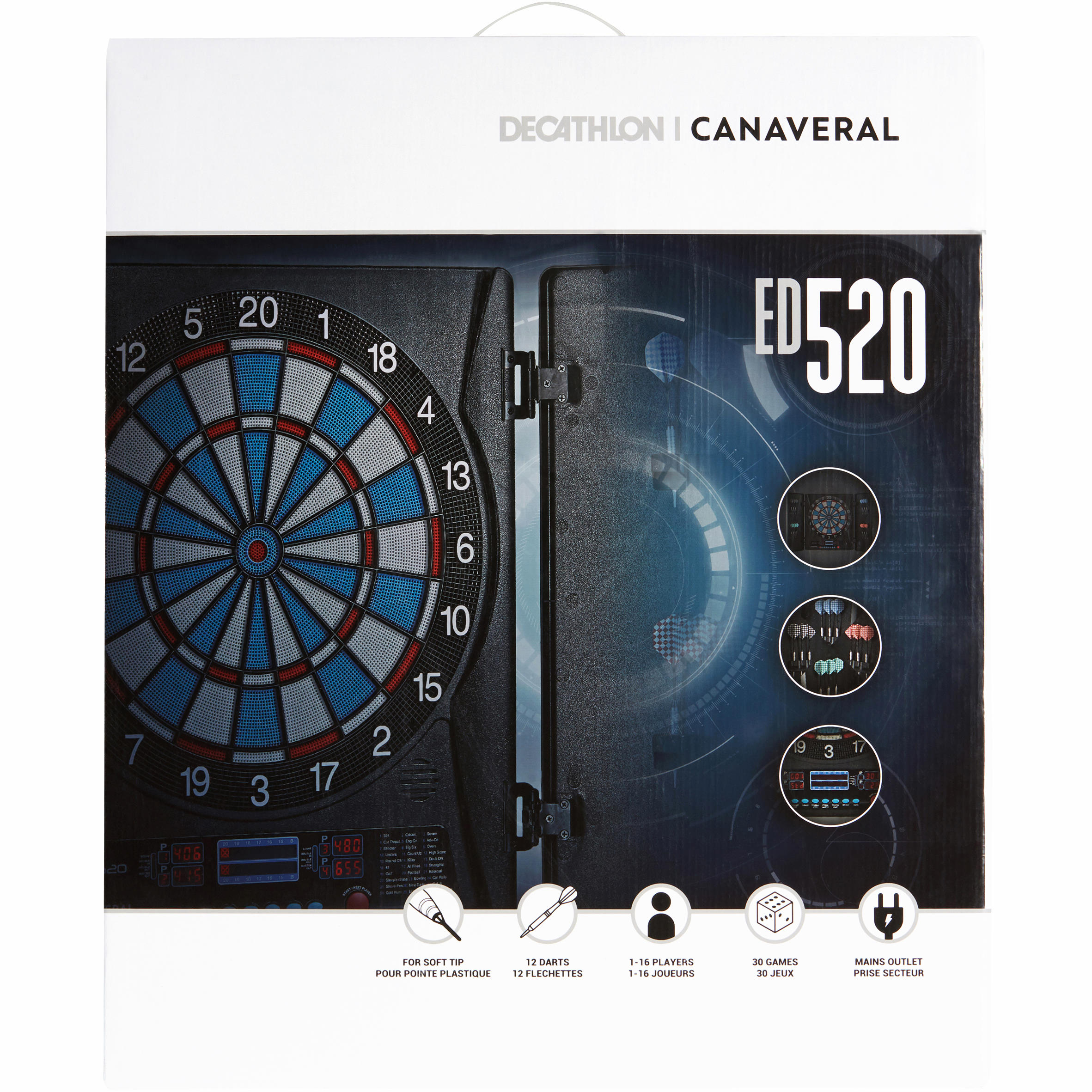 Darts Target Board ED 520 - Blue