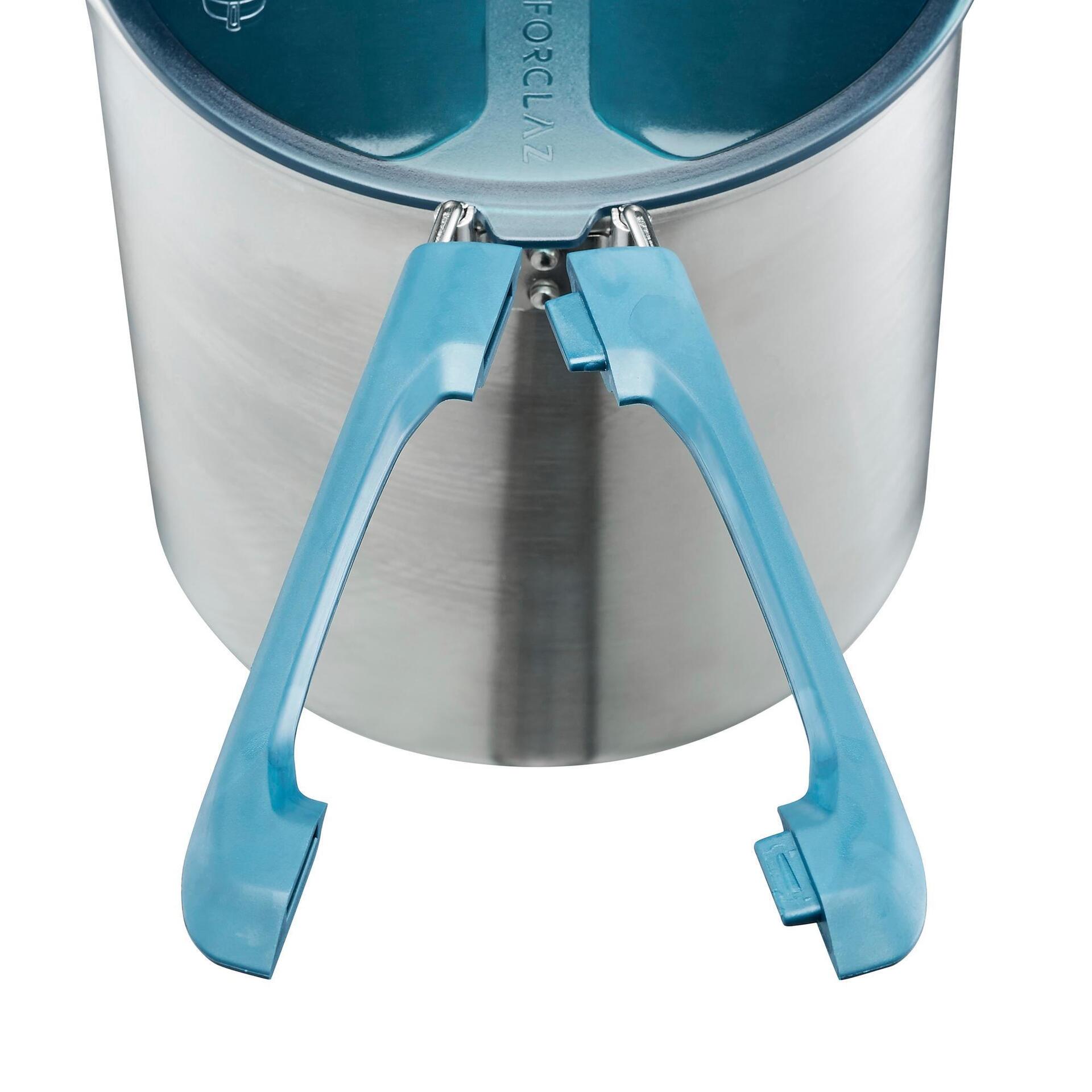 Trekking 2 People 1.6L Stainless Steel Cooking Set Forclaz Trek 500