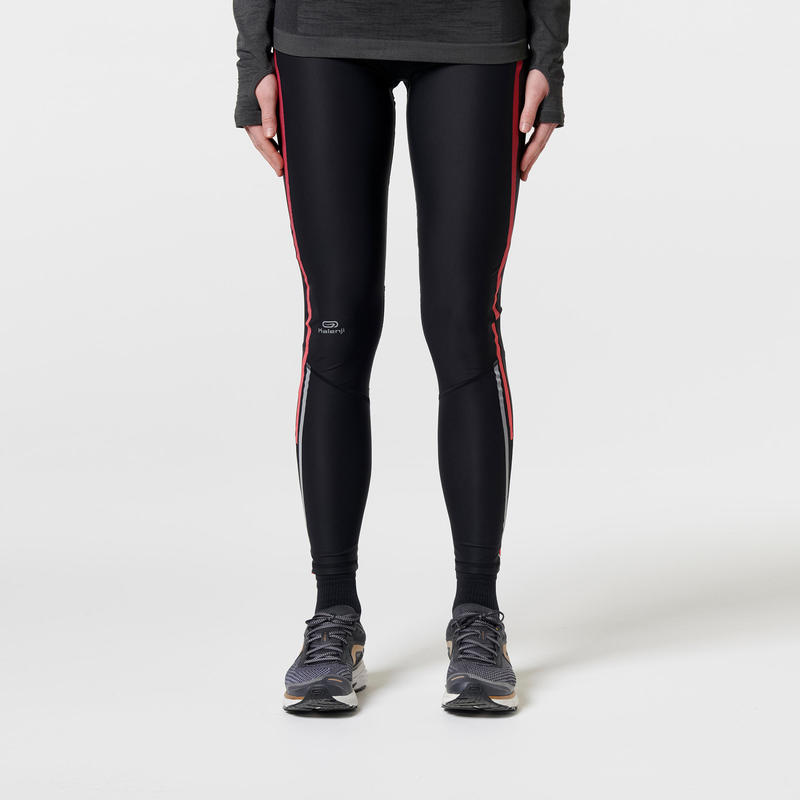 Длинные женские компрессионные тайтсы для бега Kiprun warm - Decathlon