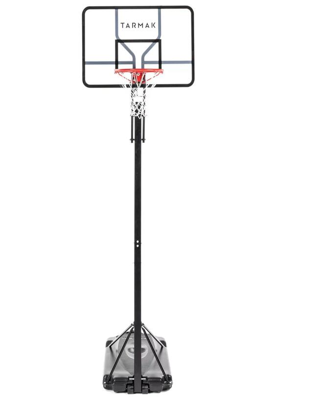 Portable Basketball Hoop, Backboard With Overhang, Adjustable To 3.05 m ...