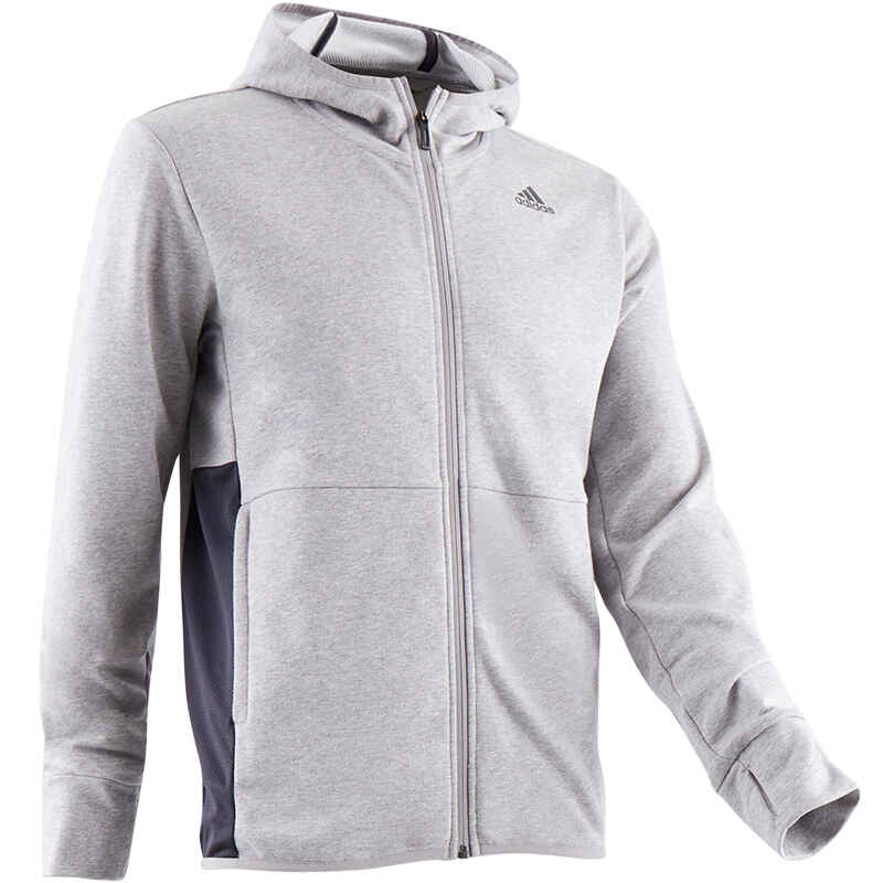 560 Stretching Hooded Jacket - Grey - Decathlon