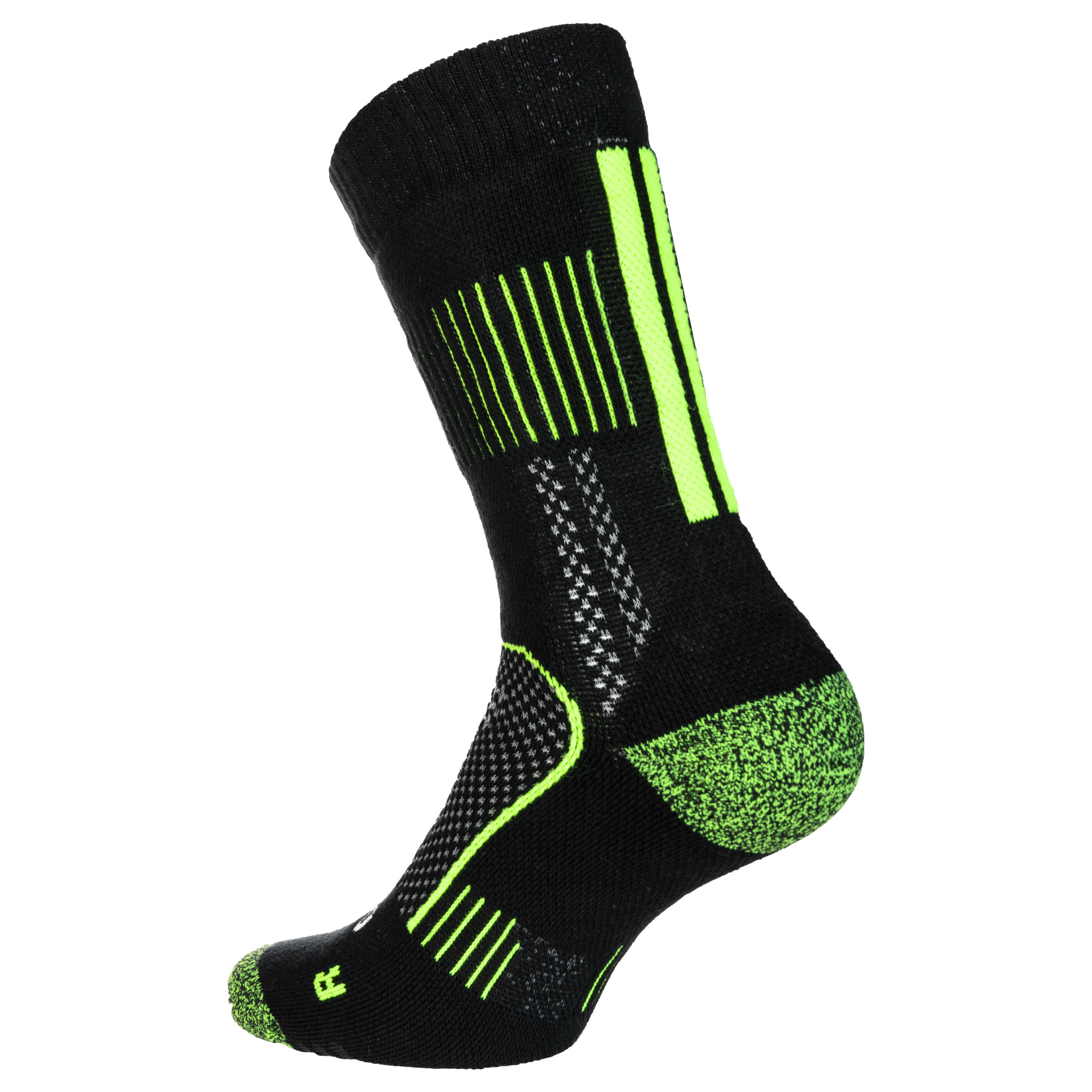 RS 900 Socks Tri-Pack - Black/Yellow ARTENGO | Decathlon