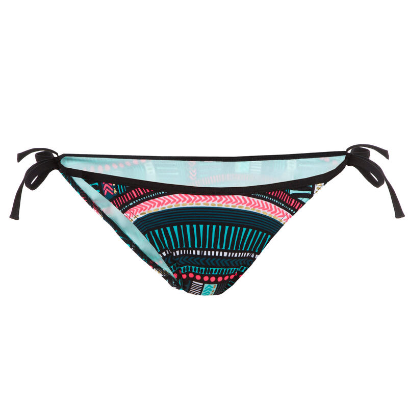 Bikini-Hose Damen seitlich gebunden Sofy Botan petrol/weiß OLAIAN ...