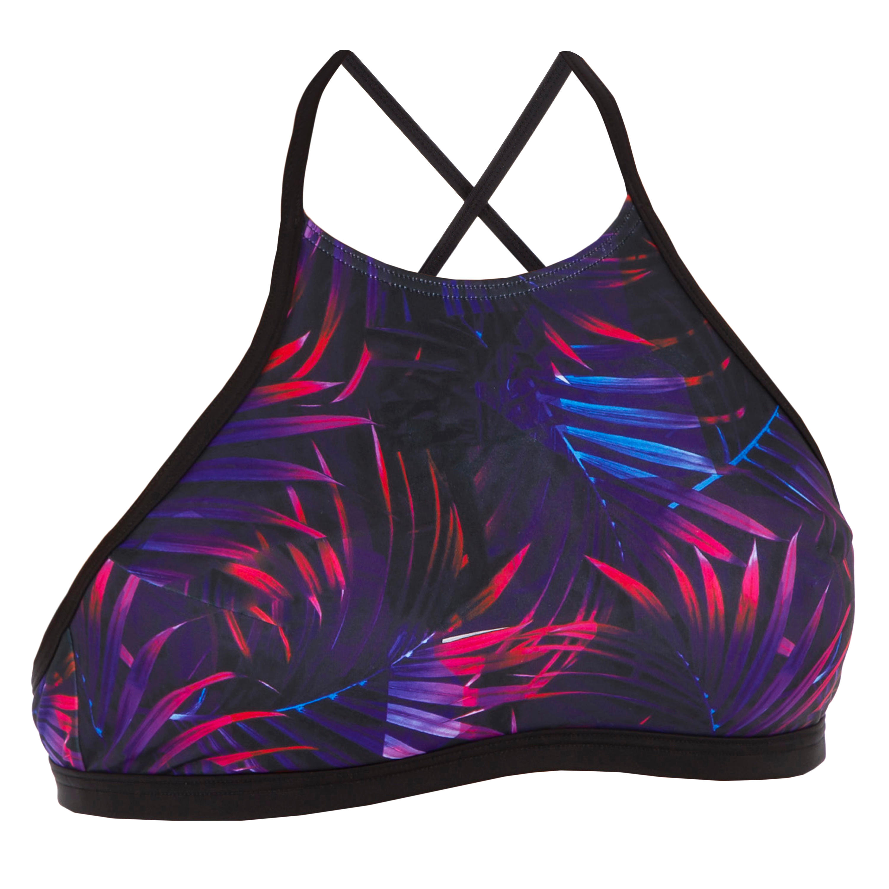 Surfing crop top swimsuit top ANDREA PALMI - Decathlon