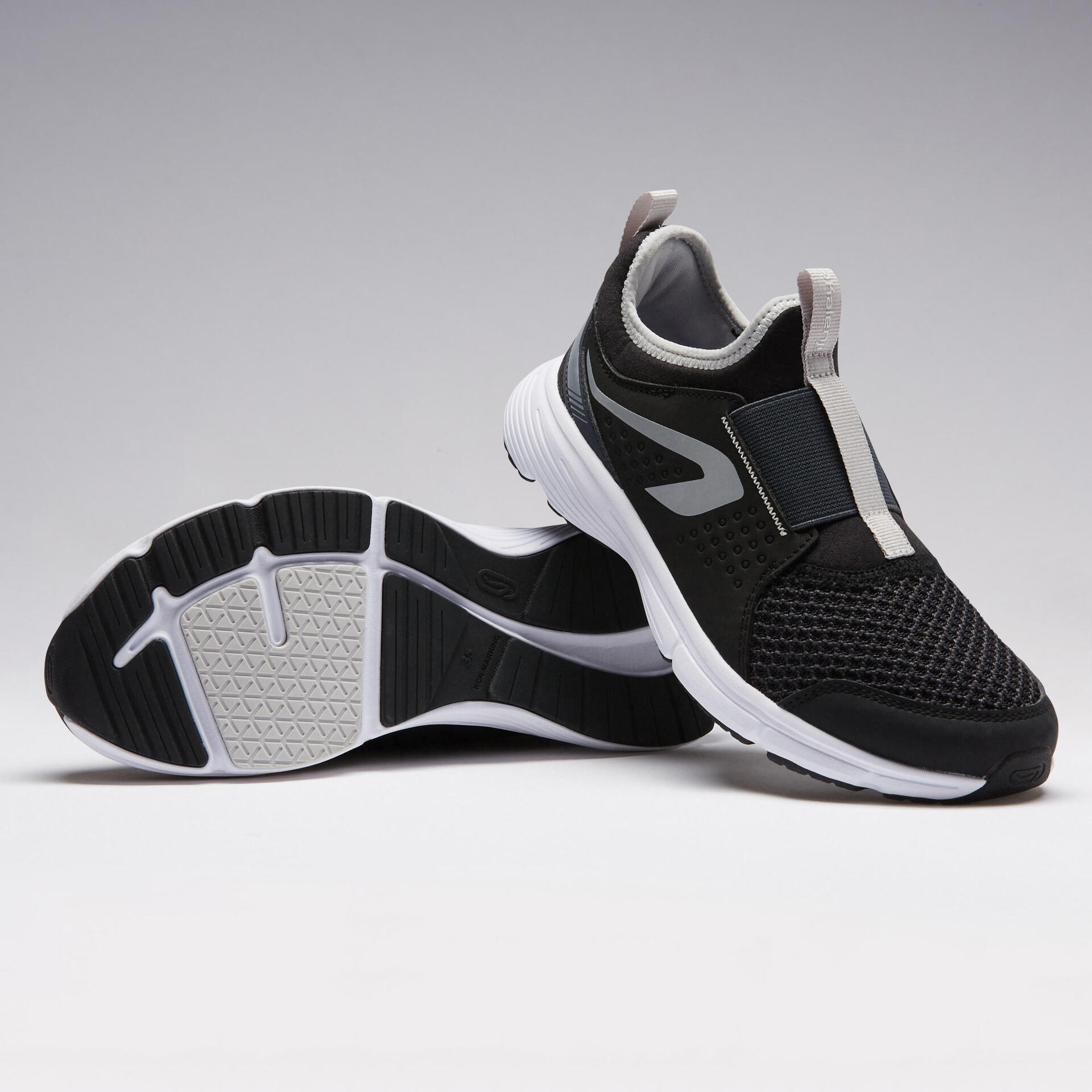 Kids' Running Shoes Run Support Easy - BLACK/GREY