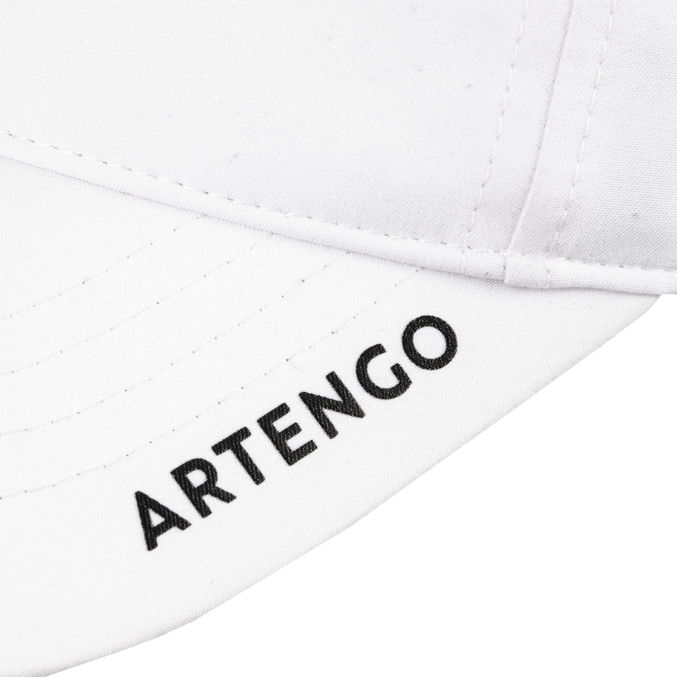 Tennis Cap TC 500 58 cm - White - Snow white‎, Black‎, Black‎ - Artengo ...
