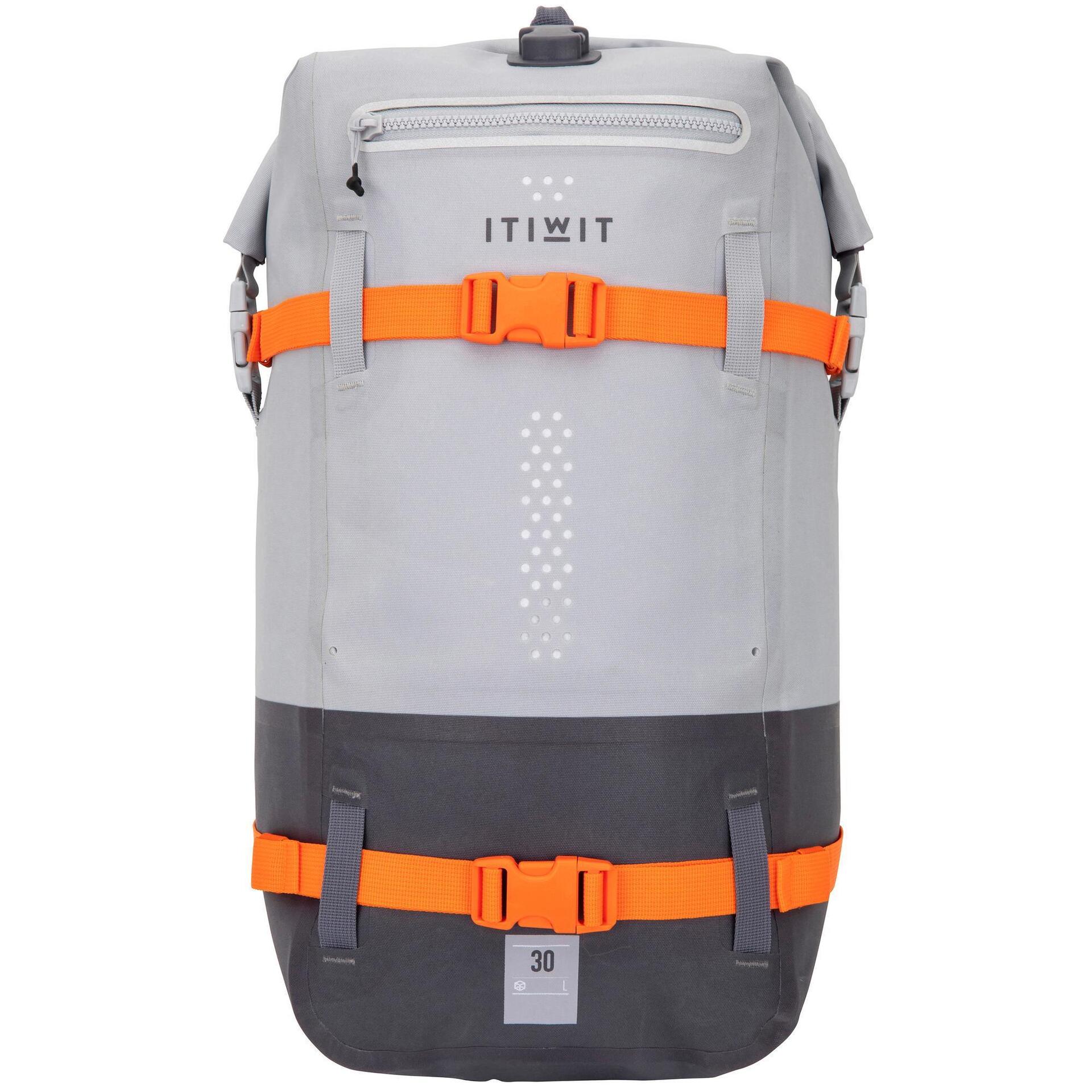 Waterproof backpack 30 l grey