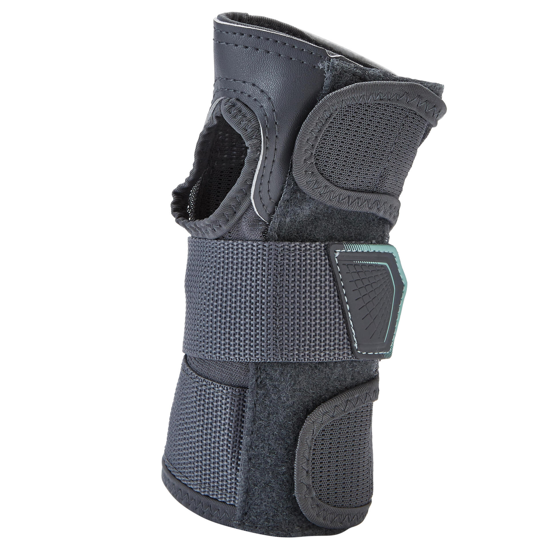 Adult 2 x 3-Piece Inline Skate Protection Set FIT500 - Grey/Peppermint