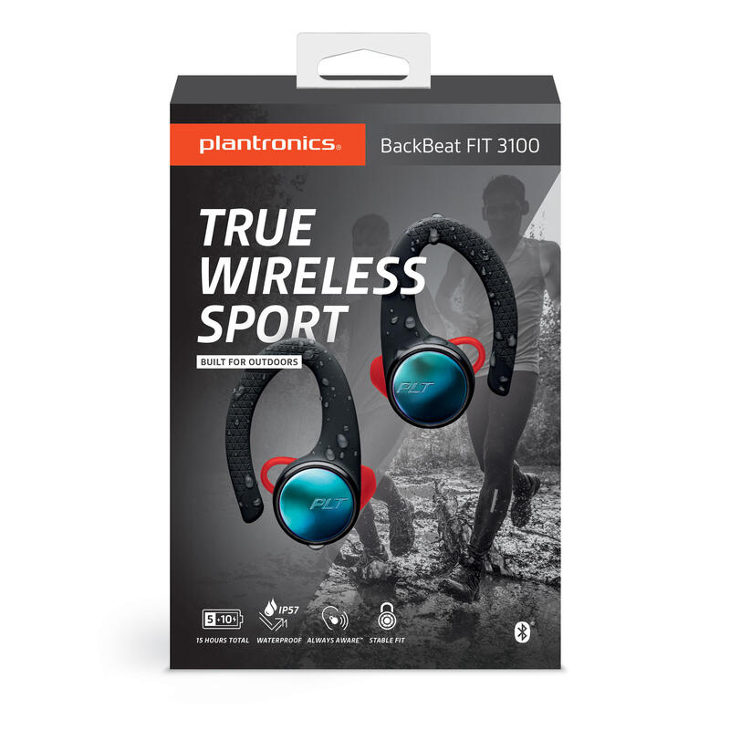BACKBEAT FIT 3100 BLUETOOTH SPORTS EARPHONES + INCLUDED CHARGING CASE ...