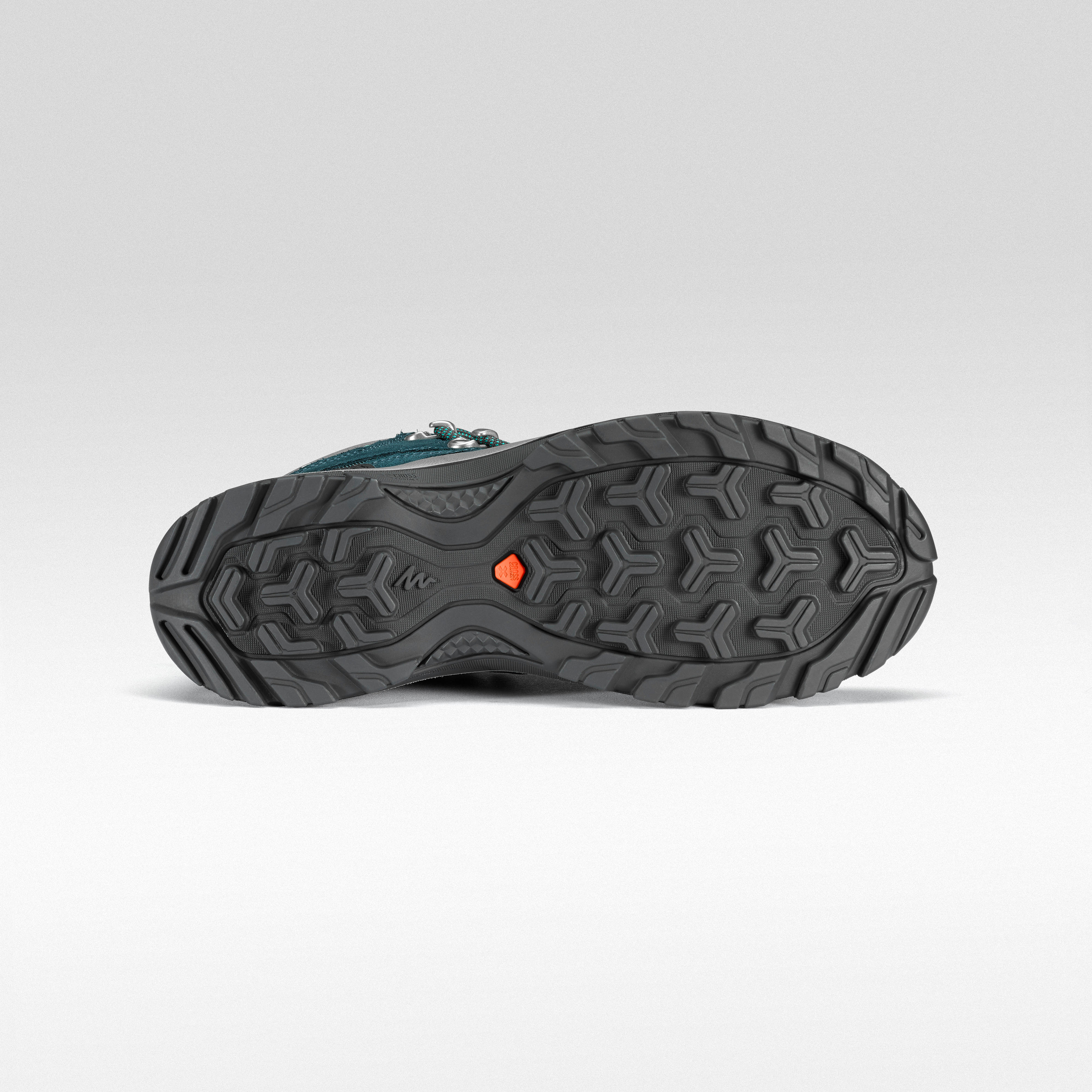 Women’s waterproof mountain walking boots - MH100 Mid - Turquoise